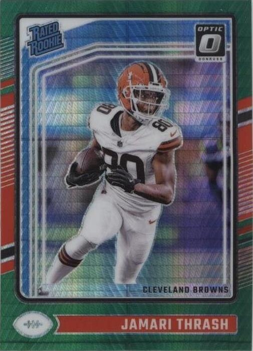 2024 Panini Donruss Optic - Rated Rookie Jamari Thrash #241 Green Hyper ...