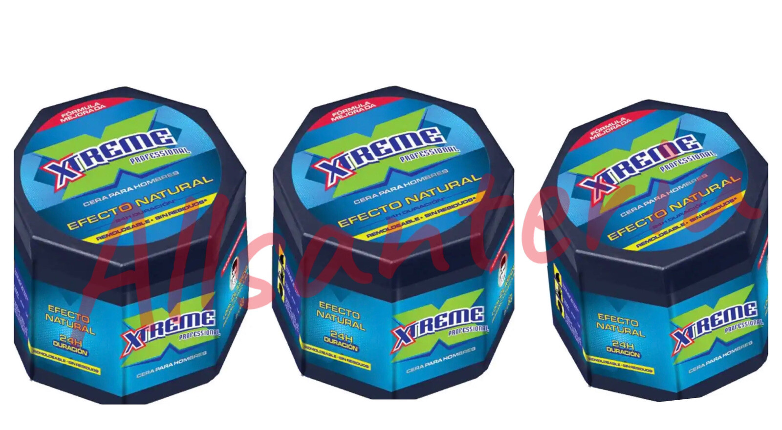 3X XTREME SOFT HAIR WAX CERA SUAVE EFECTO NATURAL LOOK - 3 FRASCOS 60g ...