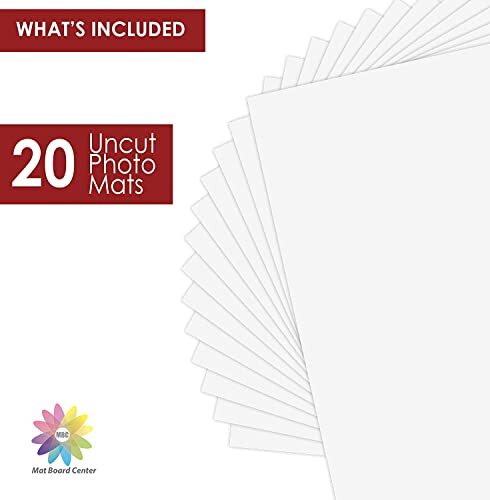 Mat Board Center 16x20 Uncut Mat Boards Full Sheet For Art Prints ...