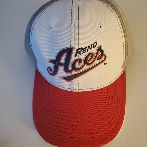 Reno Aces Hat Cap Strapback Gray Red Embroidered Adult Adjustable ...