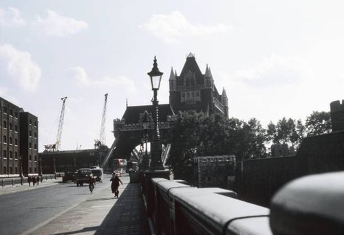 View of Tower Bridge on September 3, in London, England 1963 Old Photo ...