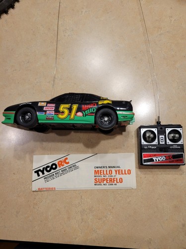 TYCO MELLO YELLO 51 DAYS OF THUNDER REMOTE CONTROL CAR RC VINTAGE RARE ...