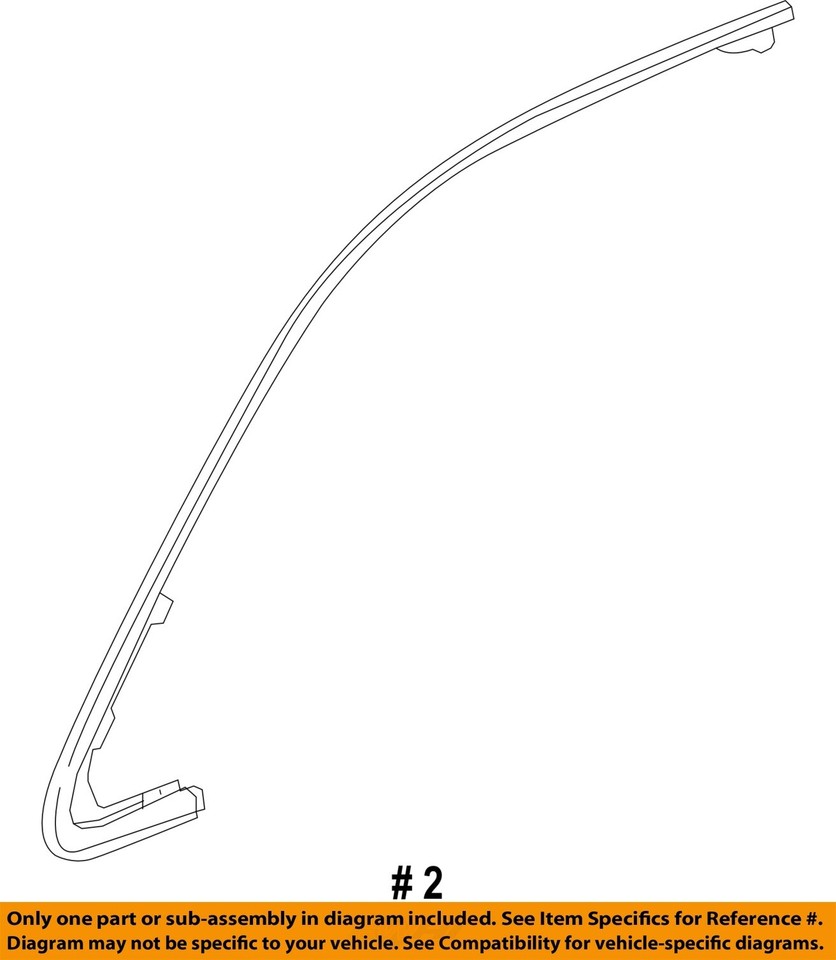 GM OEM Front Door-Upper Molding Trim Left 23173661 | eBay