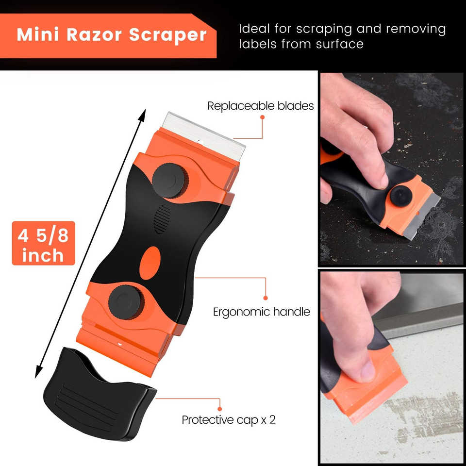 Razor Scraper, 2 PCS Razor Scraper Tool for Removing Label ...