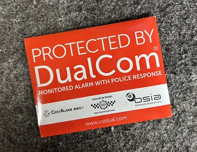 2x CSL DualCom Security System Window Decals, Deterrent | eBay UK