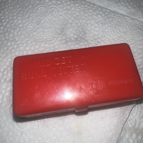 Vtg. Red Midget Bulb Tester 9 Volt Transistor Battery Check Christmas ...