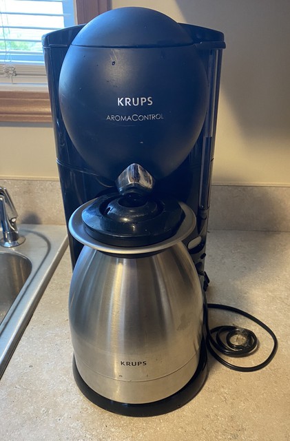 Krups Aroma Control Coffee Maker With Thermal Carafe 10 Cup Model 229 ...