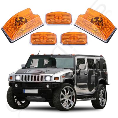 2003-2009 Hummer H2 SUT SUV For Amber Lens Cab Marker Roof Running ...