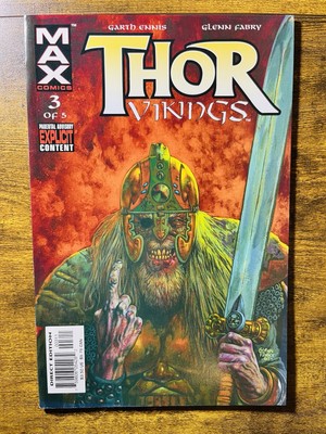 THOR: VIKINGS 3 DIRECT EDITION GLEN FABRY COVER MARVEL MAX COMICS 2003 ...