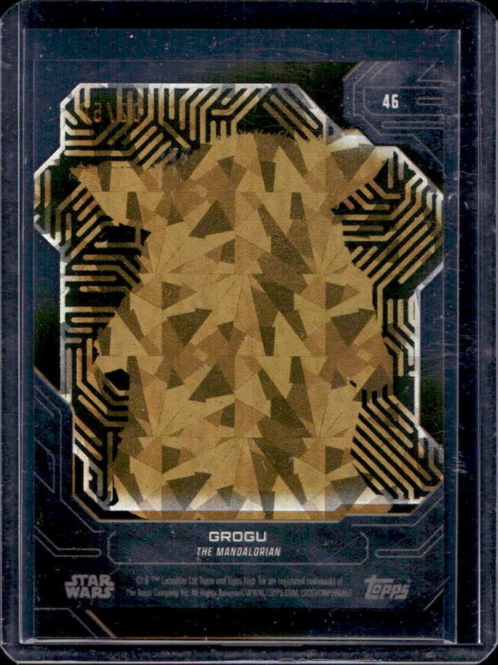 2024 Topps Star Wars High Tek Grogu Imperial Walls Pattern Gold Foil ...
