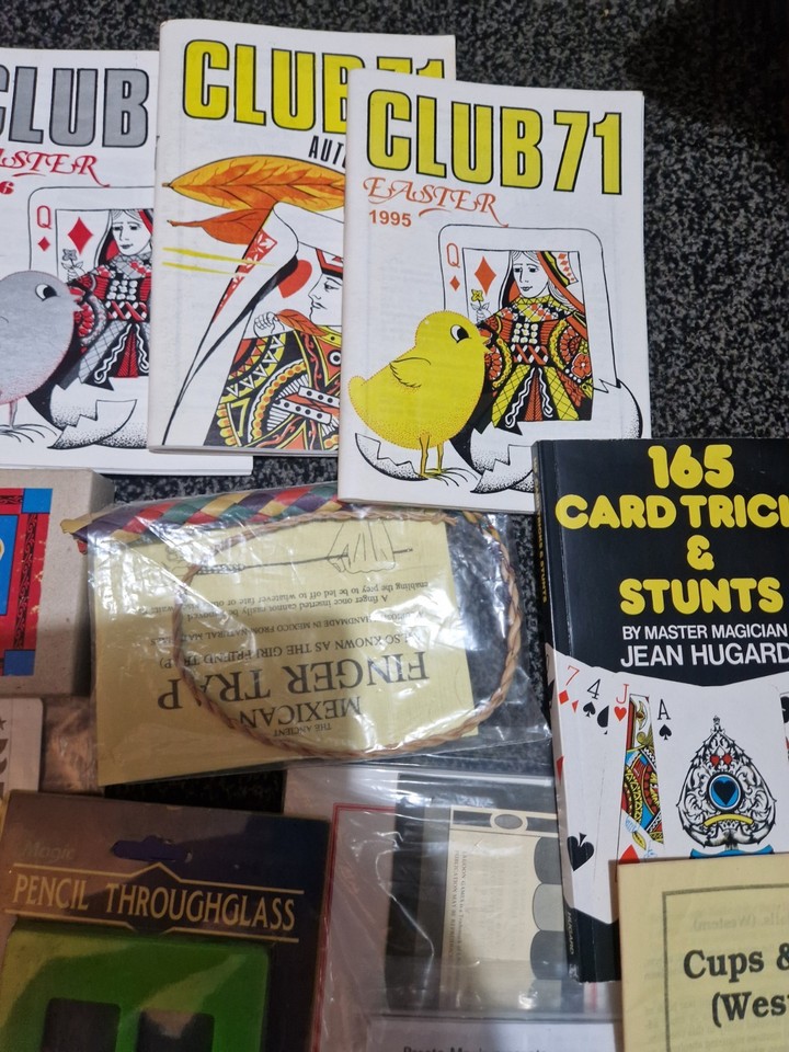 1990s VINTAGE MAGIC TRICKS, PROPS, CARDS. LOADS OF MAGIC PROPS AND ...