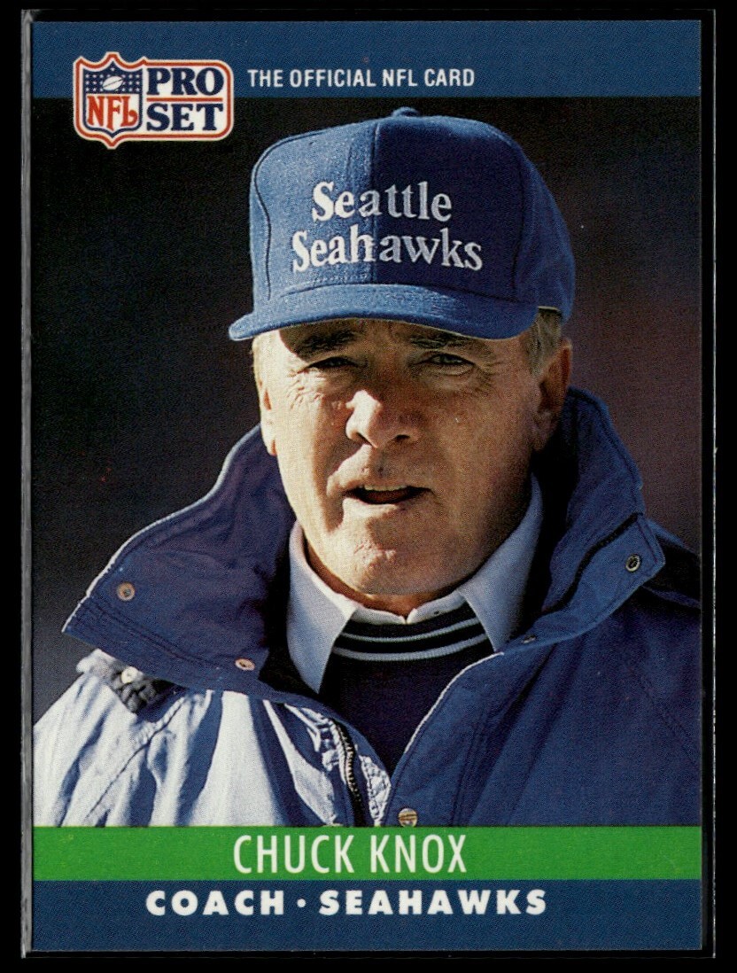 1990 Pro Set Chuck Knox Seattle Seahawks #308 | eBay