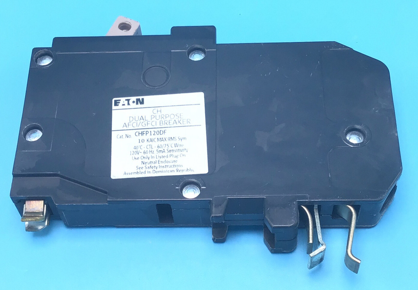 READ New Circuit Breaker Eaton CHFP120A1CS CHFP120DF 20 Amp Dual GFCI ...