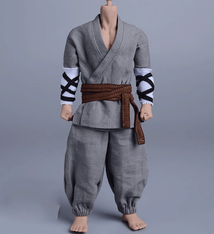 1/12 Scale Samurai Clothing Training Clothes for 6'' Action Figure Body ...