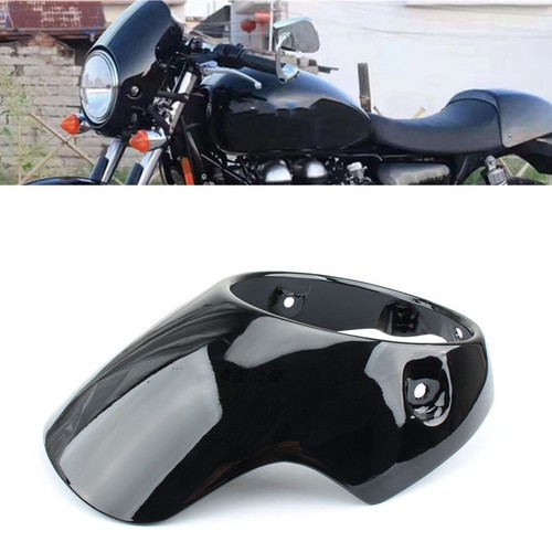 Black Motorcycle Headlight Fairing Cowl Cover For Triumph Bonneville ...