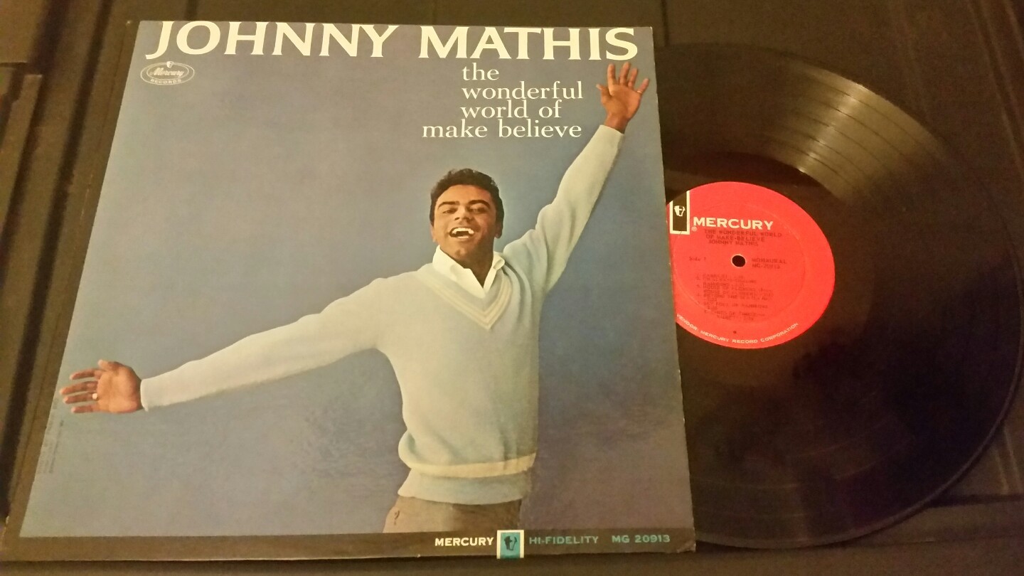 Johnny Mathis the wonderful world of make believe LP Mercury 1964 MG ...