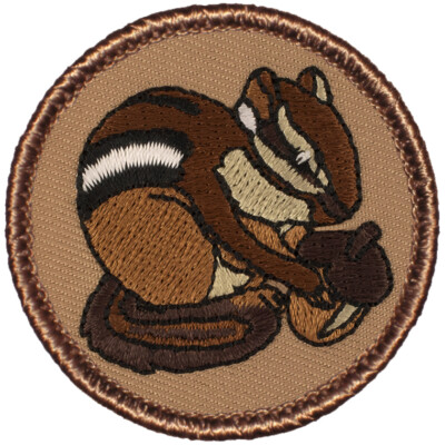 Chipmunk Patrol Patch - 2" Round Embroidered Patch | eBay