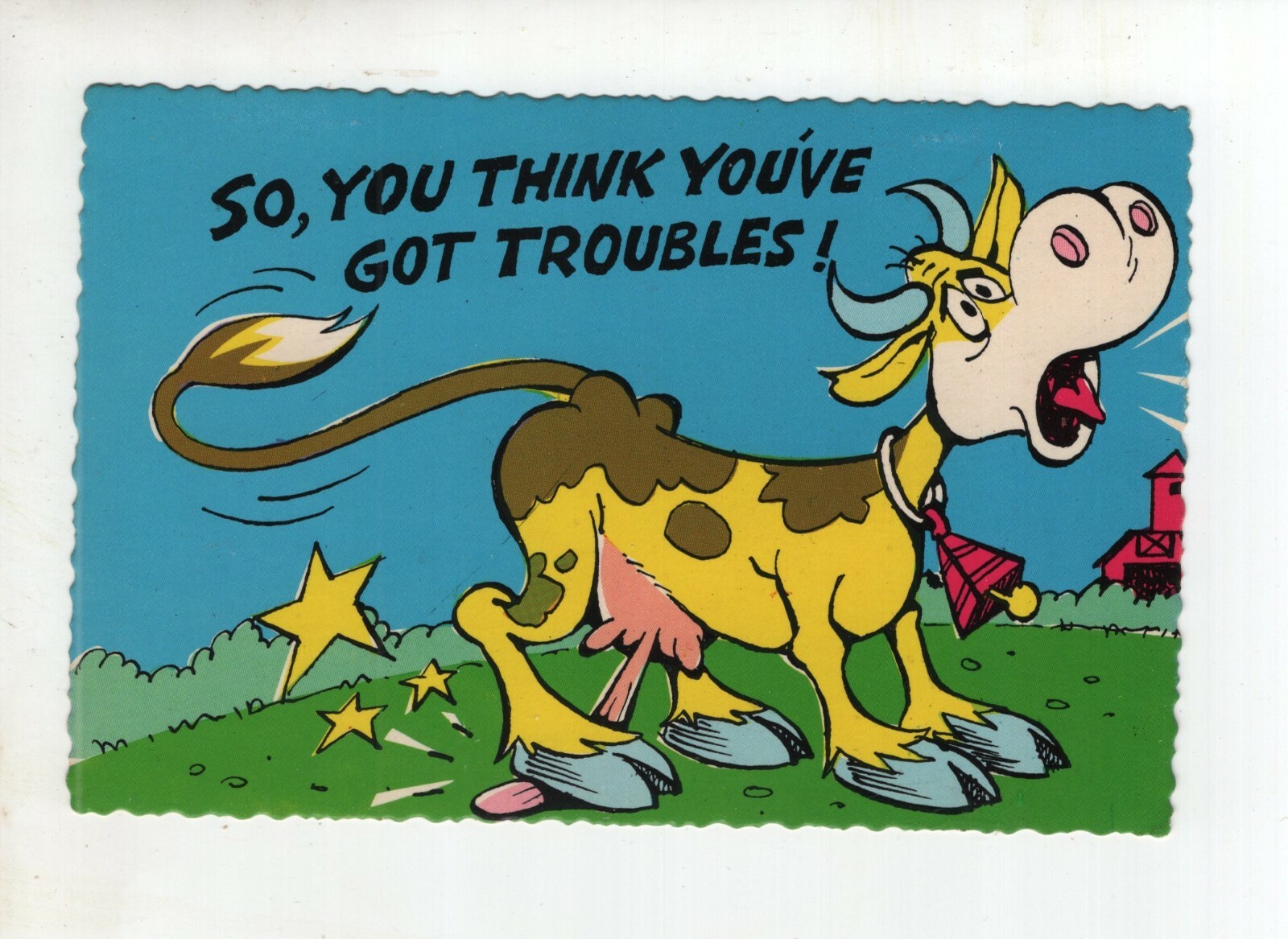 Vintage Comic Post Card - So You Think You've Got Troubles! | eBay