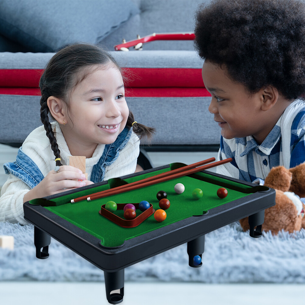 Desktop Billiard Snooker Set Portable Mini Pool Table Kids Educational ...