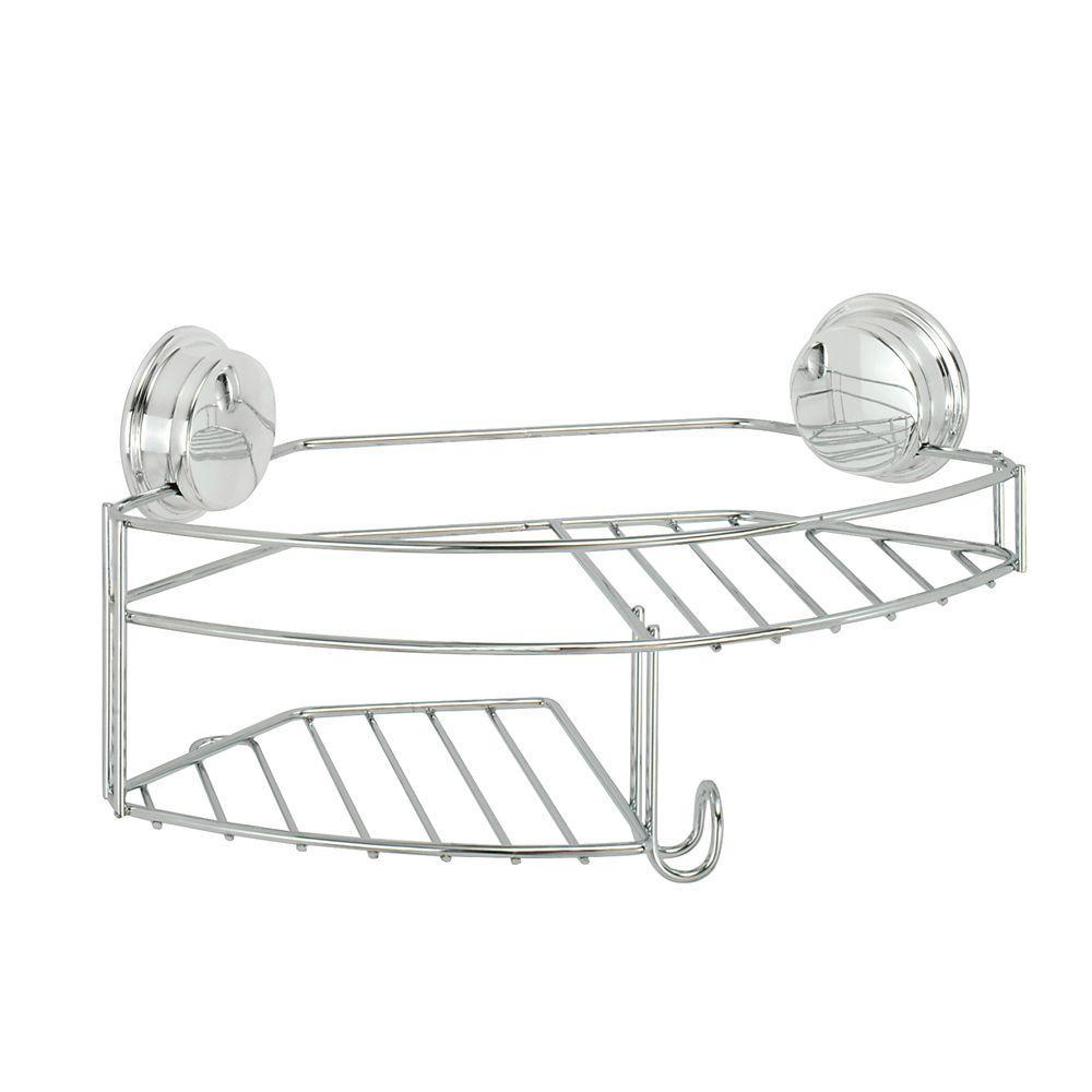 Better Living 13814 Twist 'N' Lock Plus Combo Shower Corner Basket ...