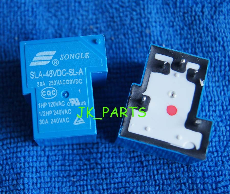 10pcs ORIGINAL 48VDC Relay SLA-48VDC-SL-A 5Pins 30A/250VAC SONGLE ...