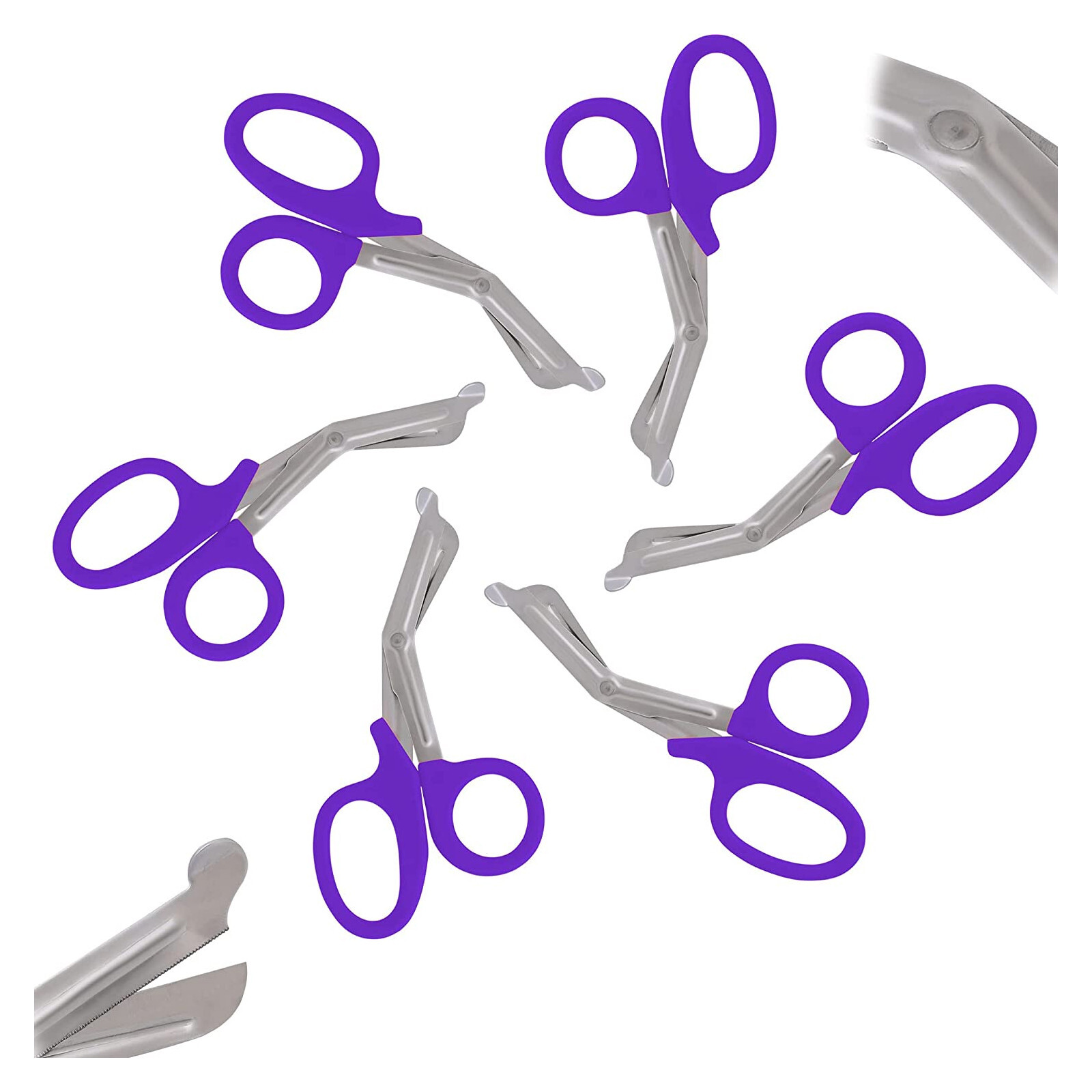 6 PURPLE EMT PARAMEDIC BANDAGE SHEARS EMS SCISSORS 7.5" | eBay