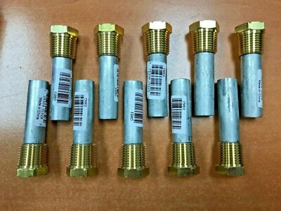 ANODE PENCIL ZINC 194-CME2 SIZE 5/8" X 2" PLUG 1/2" PIPE UNC 7/16" 10 ...