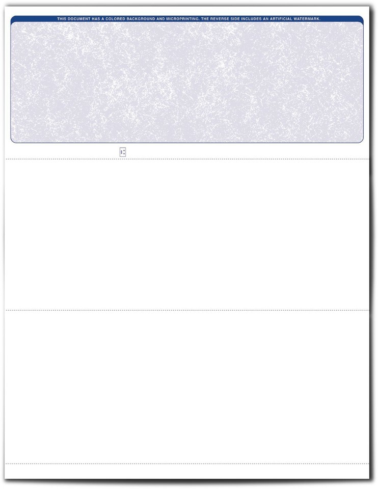 Secure Form #1000 - Blank Business Voucher on Top - Blue Classic - 250 ...