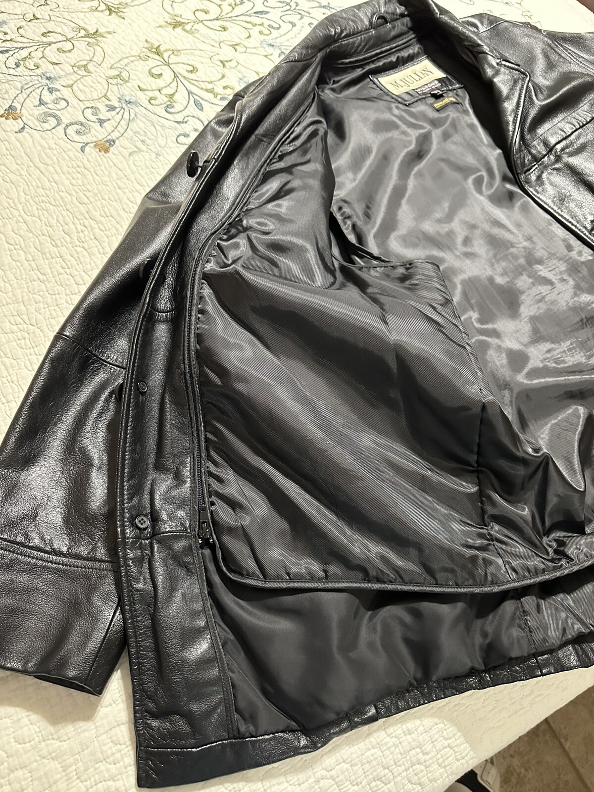 Vintage M Julian Wilson mens leather jacket - Gem