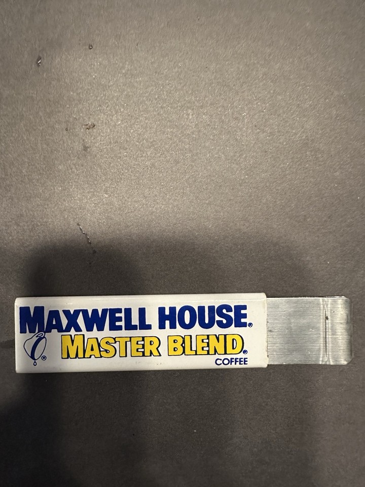 EXCEPTIONAL VTG ADVERTISING BOX CUTTER RAZORBLADE - "MAXWELL HOUSE ...