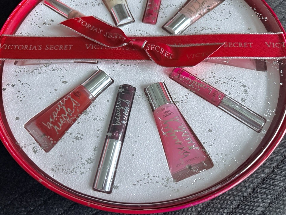 NEW Victoria’s Secret Holiday Beauty Rush Gift Set Lip Gloss Shine ...