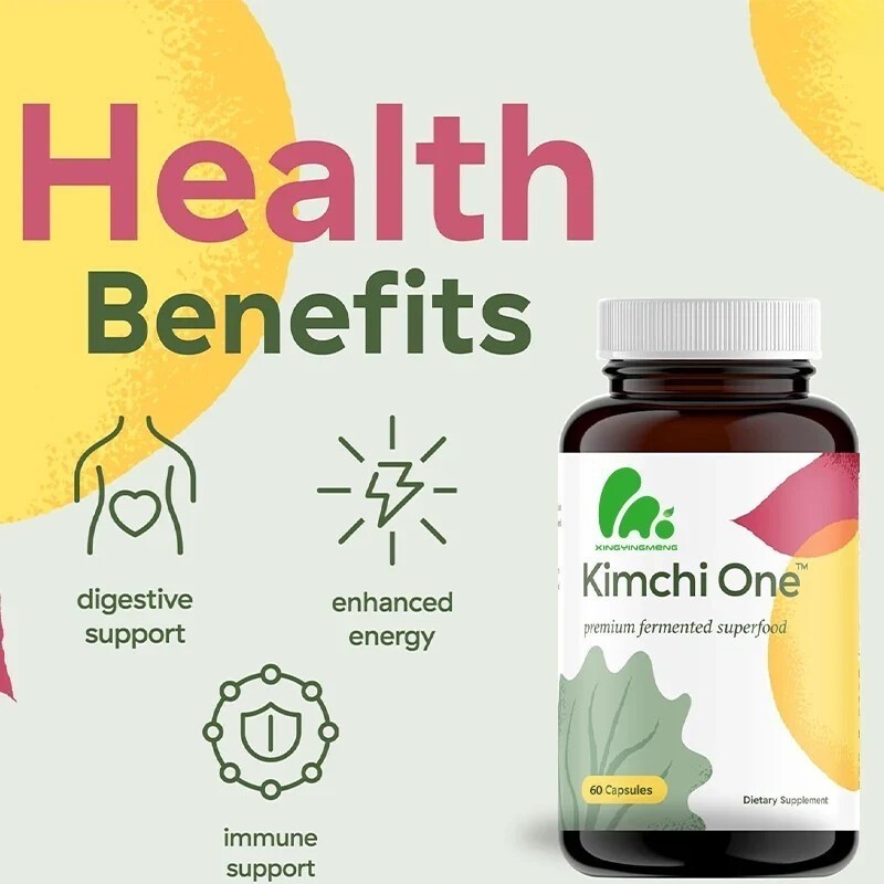 Kimchi Powder Capsules, Probiotics, Enzymes Supplements | UK | Fast ...