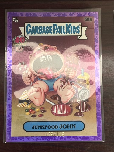 2025 Topps Garbage Pail Kids 40th Anniversary 56a Junkfood John Purple ...