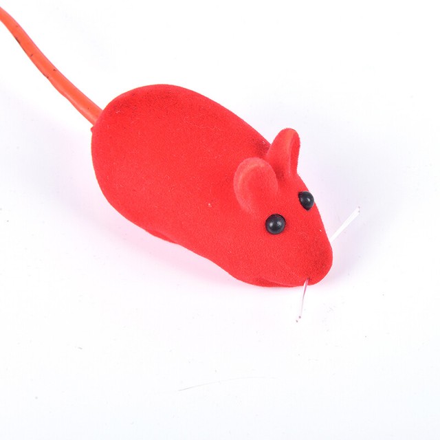 10pcs Squeaky Squeaker Sound Chew Toy False Mouse Rat for Pet Kitten ...