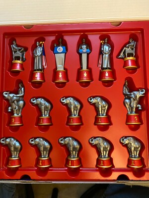 2020 Battle for The White House Chess Set Board Game Republican v ...