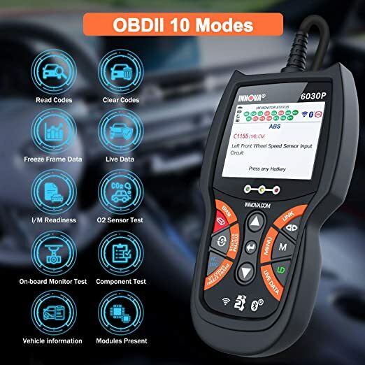 INNOVA 6030P OBD2 Scanner Code Reader ABS Engine BMS Diagnostic Tool ...