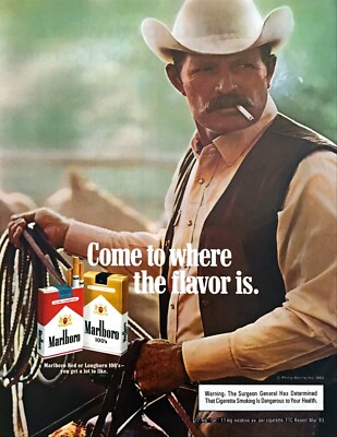 1983 Marlboro Man Cowboy Darrell Winfield Roping photo Marlboro ...