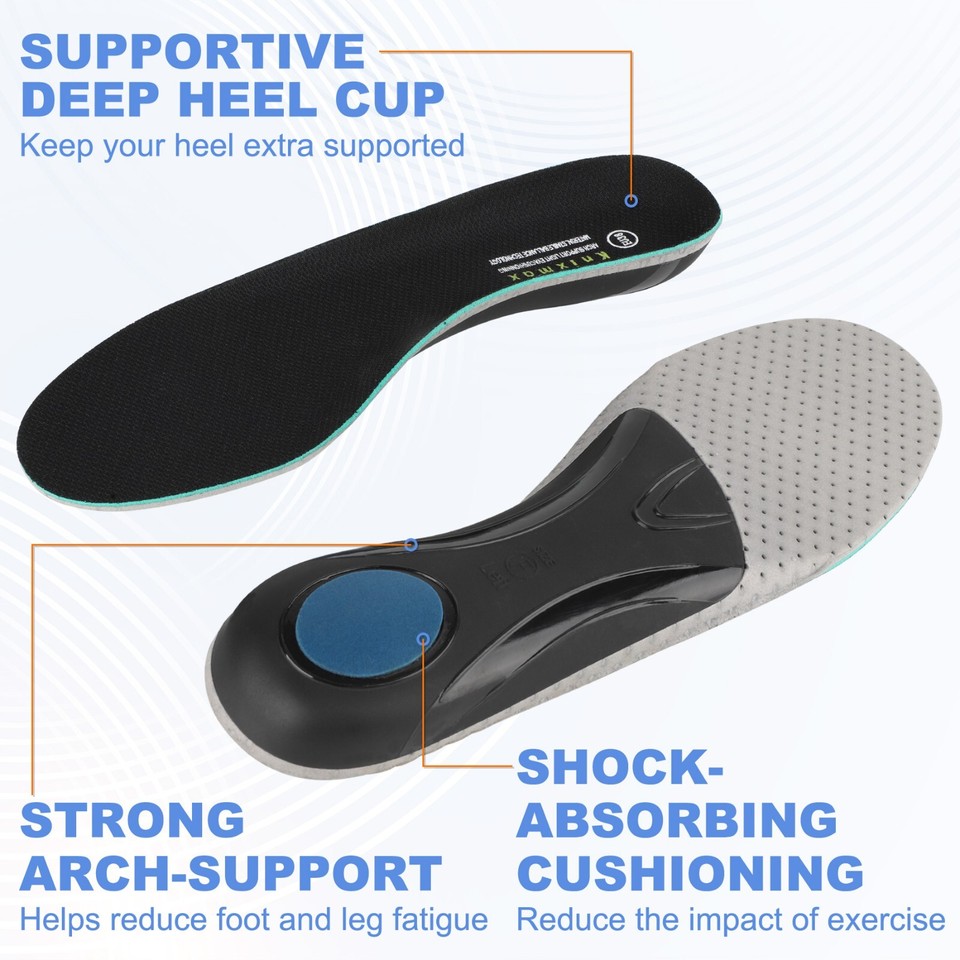 Knixmax Orthotic Insoles For Arch Support Plantar Fasciitis Flat Feet ...