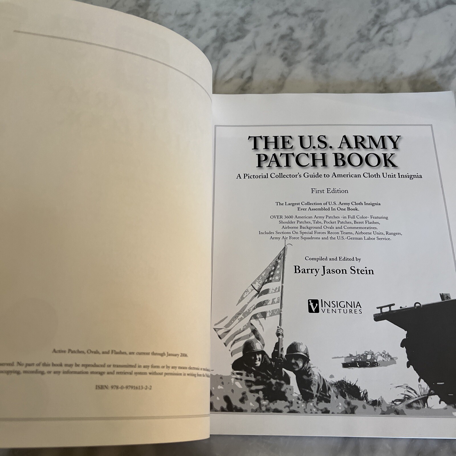THE U.S. ARMY PATCH BOOK By Barry Jason Stein Paperback First Edition ...