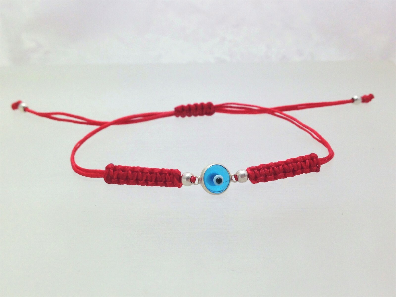 Red String Evil Eye Macrame Adjustable Bracelet Evil Eye Jewelry Gift ...
