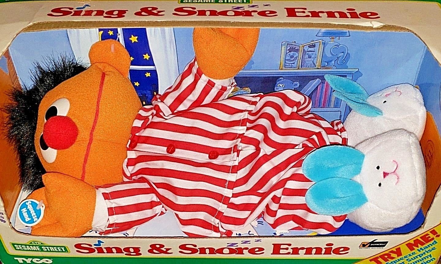 SESAME STREET Sing & Snore ERNIE by Tyco 1996 - New in original box | eBay