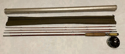 Vintage Sport King Fly Fishing Rod 3-pc +1 Tip Genuine Tonkin Cane ...
