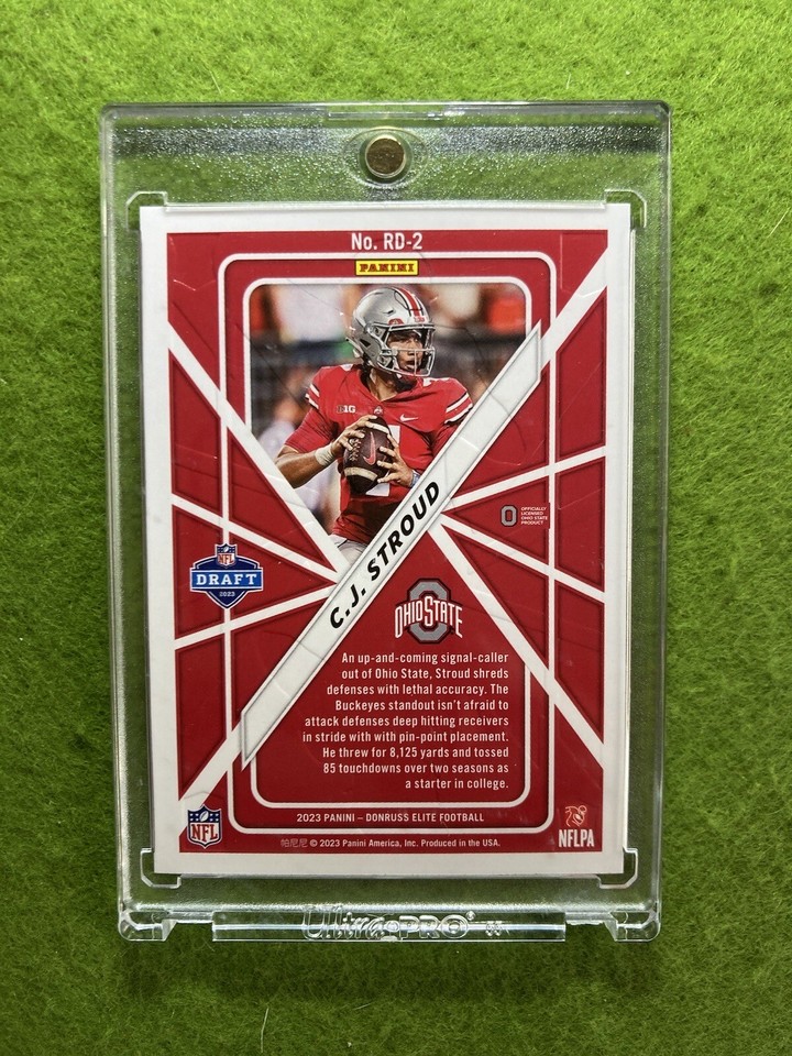 CJ Stroud SILVER PRIZM ROOKIE CARD Jersey #7 OSU RC 2023 ELITE Rookie ...