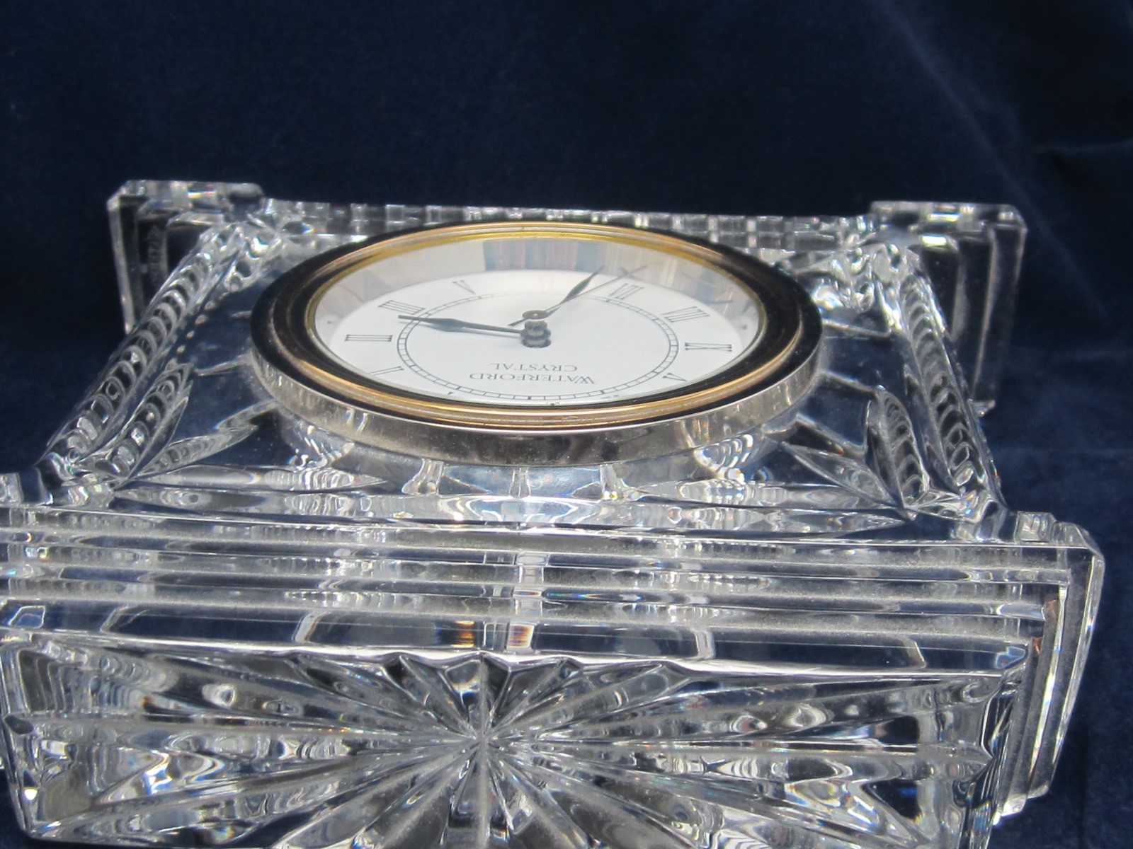 Vintage Coliseum Waterford Lead Crystal Clock NO Box ROMAN NUMBERS | eBay