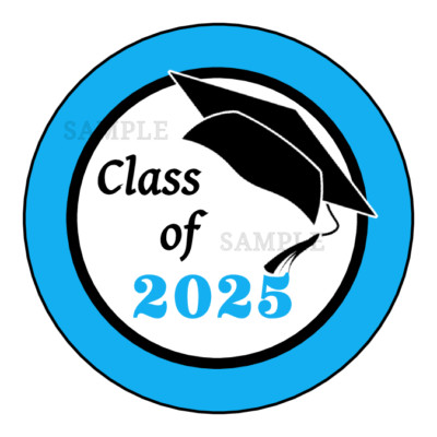 Blue Graduation Class of 2025 Envelope Seals, Stickers, labels tags | eBay