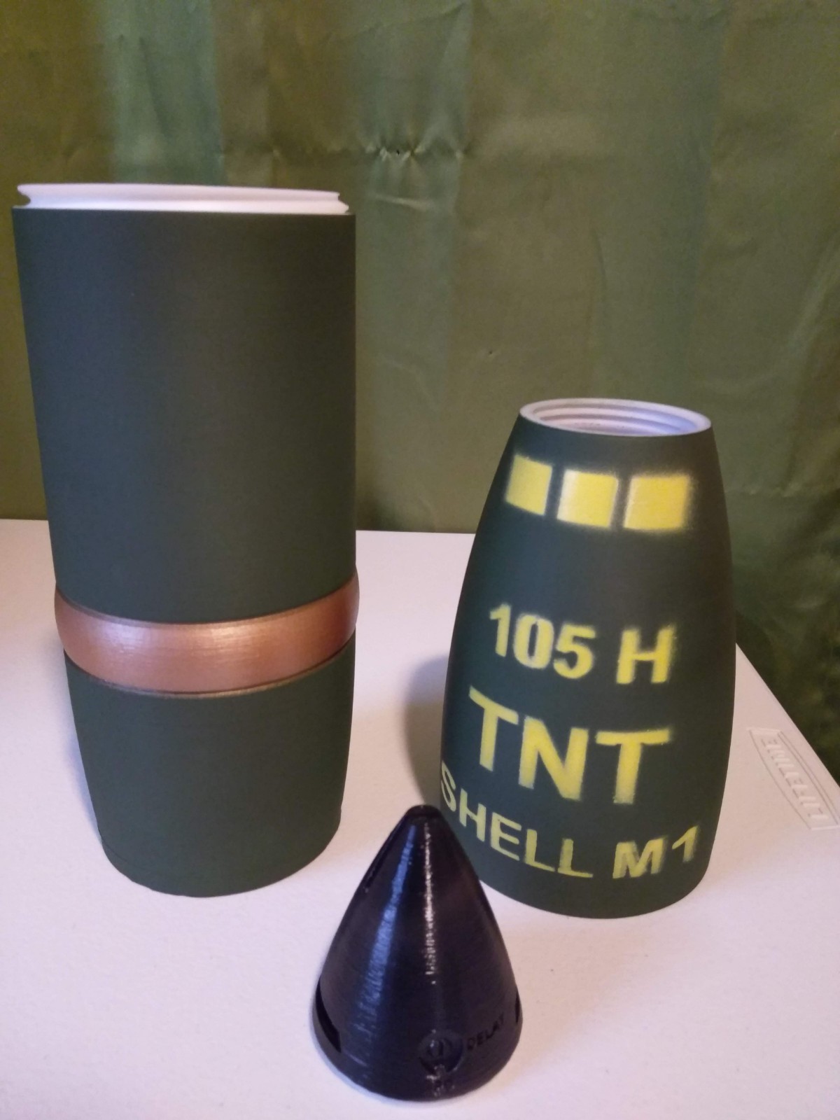 3D printed 105MM M1 Artillery Shell TNT - The Original Whiskey Stash ...