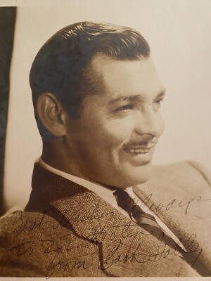 Authentic Clark Gable Signed Autographed Photo! Classic Hollywood Star ...