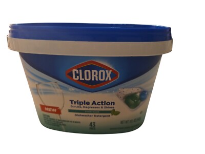 Clorox Triple Accion, dishwasher Cleaner plates cup glass spon kitchen ...