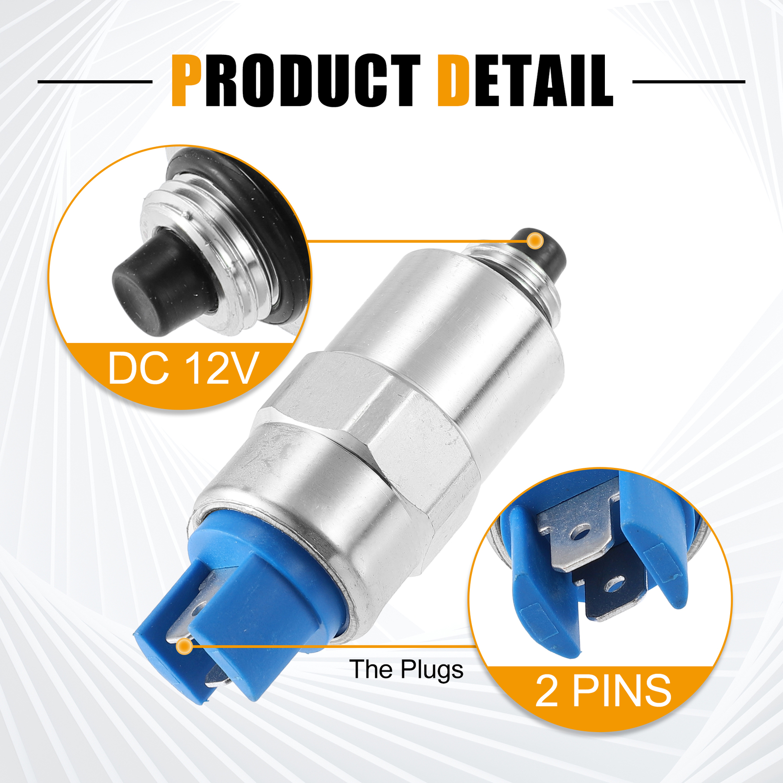Fuel Cut-off Shut Off Solenoid Valve 12V 7167-620C for PERKINS for ...
