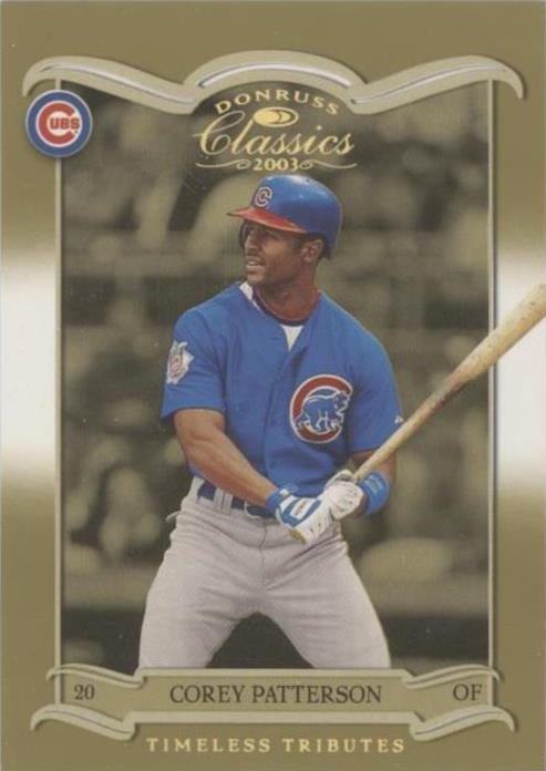 2003 Donruss Classics - Corey Patterson #10 Timeless Tributes /100 for ...